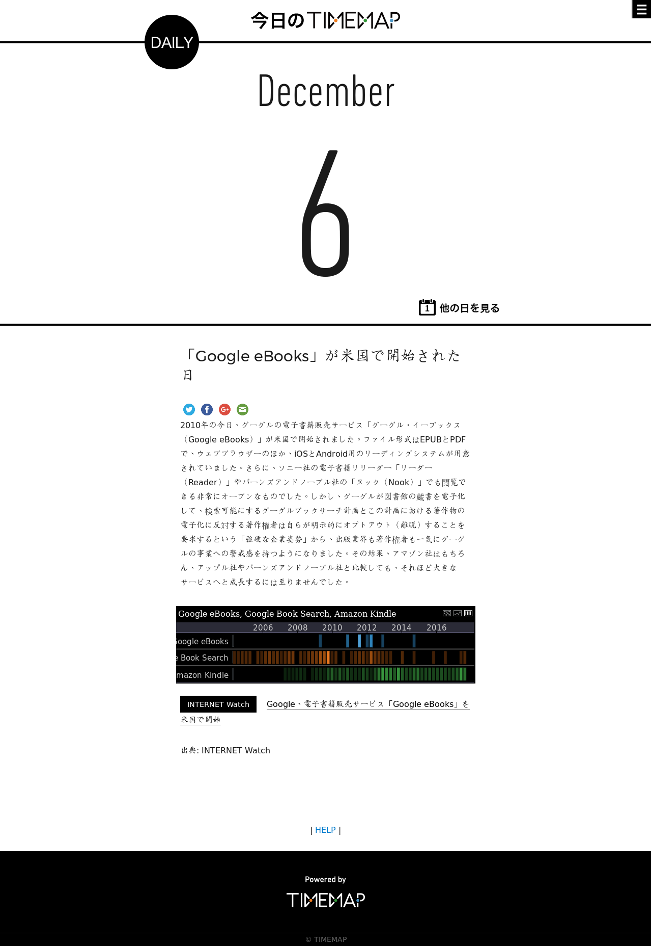 2016年12月6日 – TIMEMAP